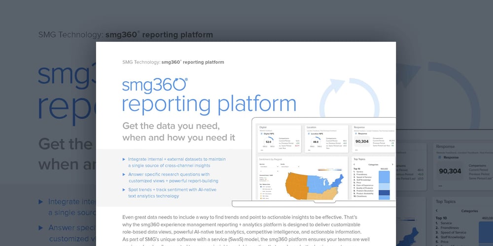 smg360 reporting platform – SMG