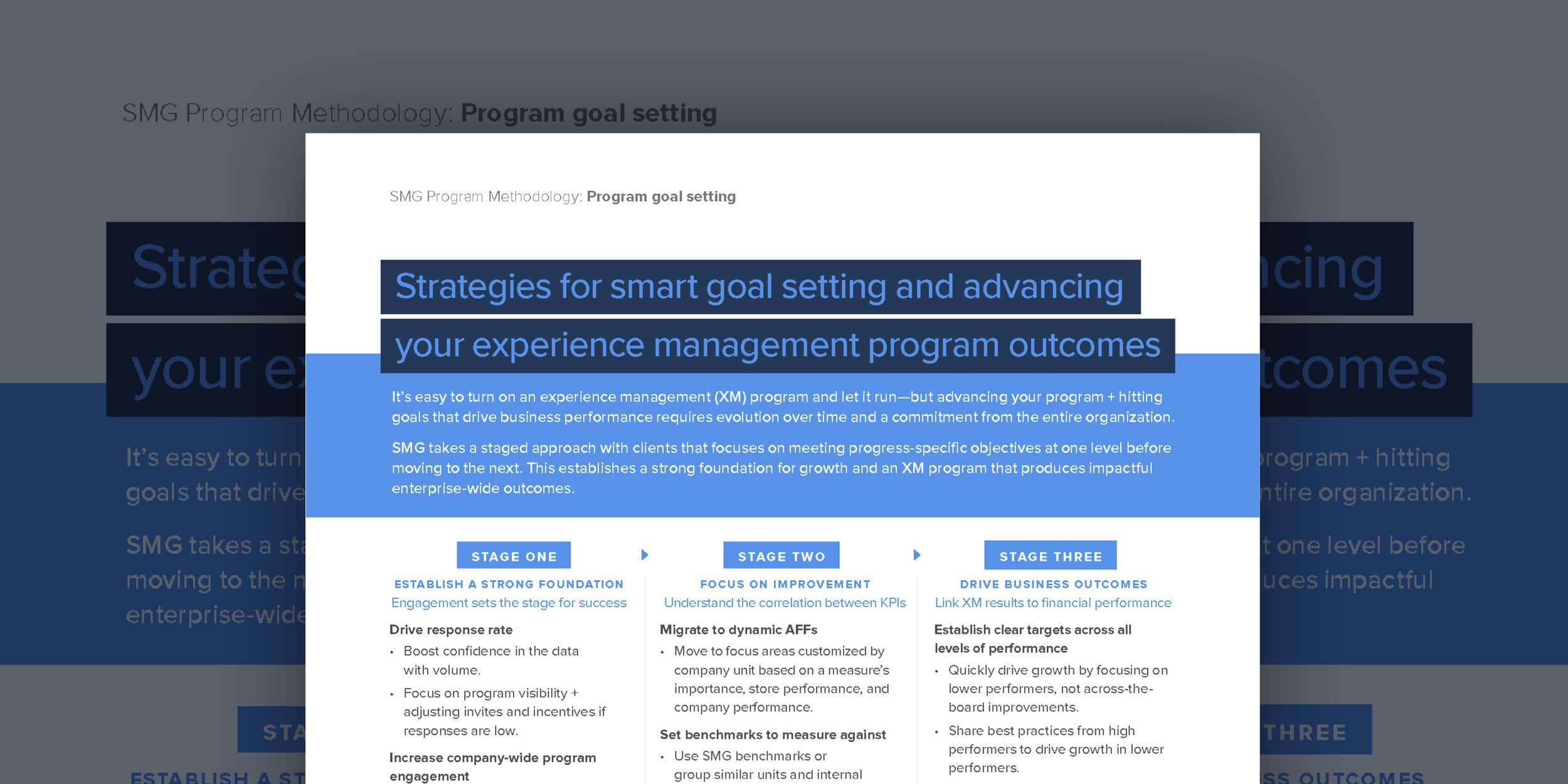XM Program Guide: Goal Setting – SMG