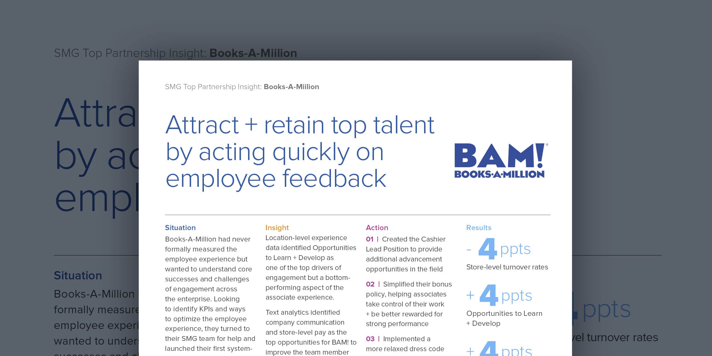 Attract + retain top talent by acting quickly on employee feedback – SMG