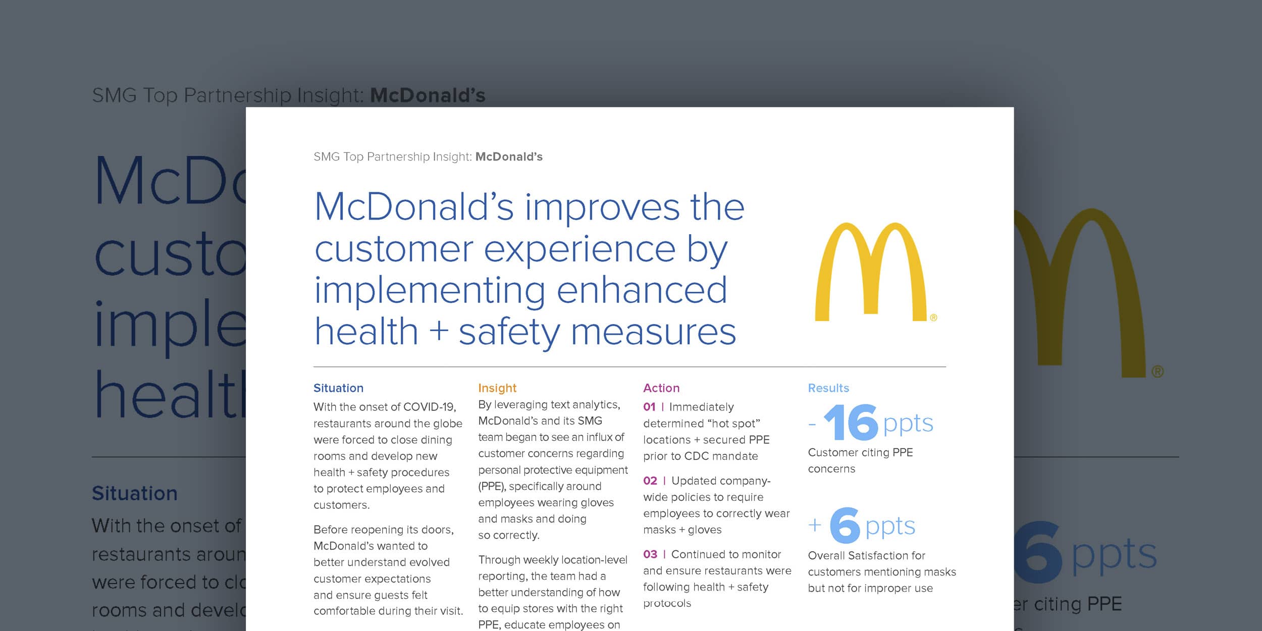 McDonald’s improves the customer experience by responding to customer ...