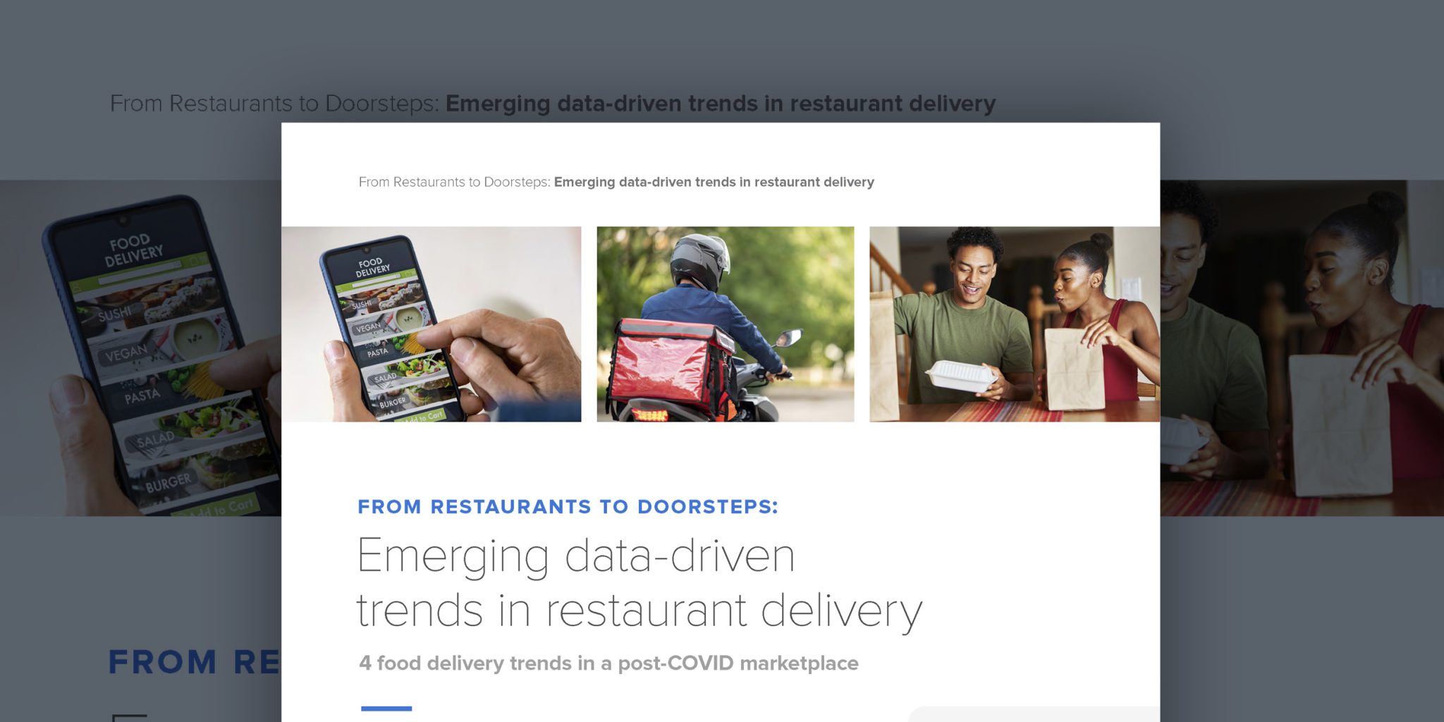 Emerging data-driven trends in restaurant delivery – SMG